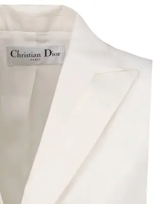Dior Fitted Jacket With Mulberry Silk Satin Covered Buttons
