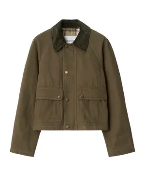 BURBERRY Burberry Long Sleeved Field Jacket With Equestrian Knight Design Tag