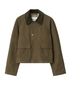 BURBERRY Burberry Long Sleeved Field Jacket With Equestrian Knight Design Tag