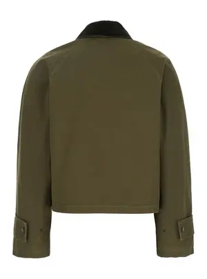 Burberry Long Sleeved Field Jacket With Equestrian Knight Design Tag