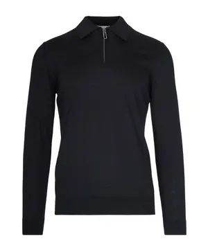 PAOLO PECORA Long Sleeve Zip-up Sweater