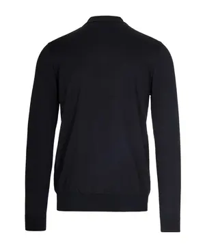 PAOLO PECORA Long Sleeve Zip-up Sweater