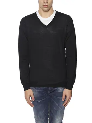 PAOLO PECORA Long Sleeve Zip-up Sweater
