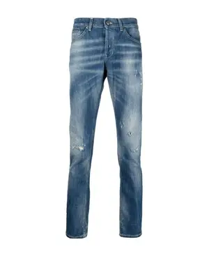 DONDUP Distressed Mid-rise Jeans