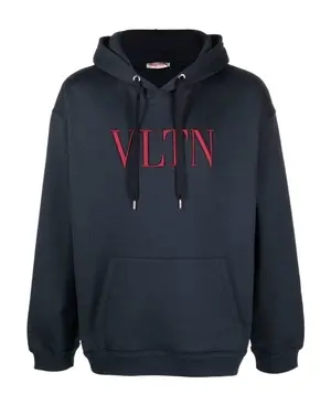 Valentino Garavani Vltn Logo Embroidered Hoodie