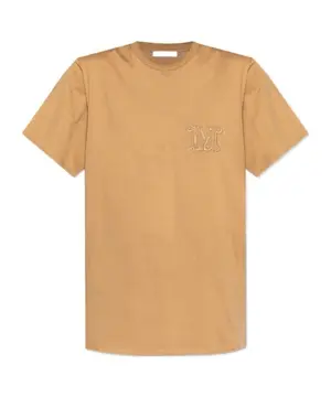 Max Mara Crewneck Embroidered T-shirt - Nude