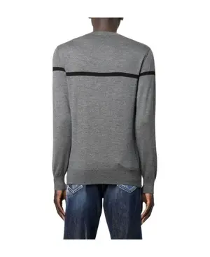 Dsquared2 Logo Embroidered Crewneck Pullover - Gray