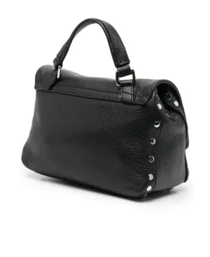 ZANELLATO Baby Postina Studded Shoulder Bag - Black