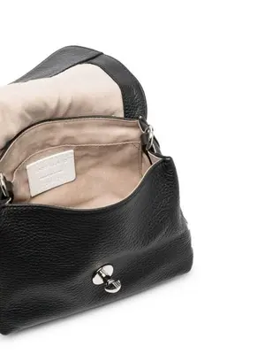 ZANELLATO Baby Postina Studded Shoulder Bag - Black