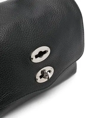 ZANELLATO Baby Postina Studded Shoulder Bag - Black