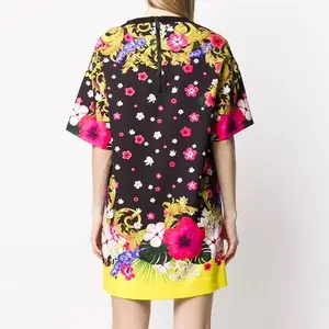 Versace Printed T-shirt Dress
