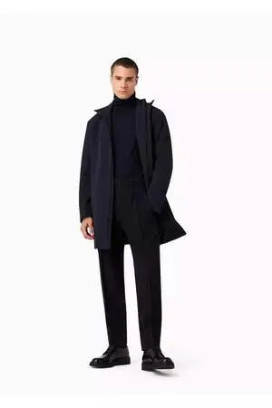 Giorgio Armani Concealed Fastened Straight Hem Parka
