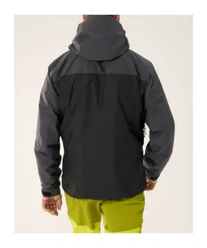 Arc'teryx Grid Panel Hooded Waterproof Jacket - Graphite Black