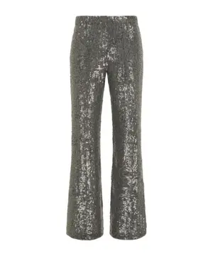 P.a.r.o.s.h Allover Sequins Wide-leg Trousers