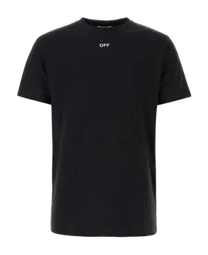 Off-White Logo Embroidered Crewneck T-shirt
