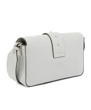 Pinko Love Birds Buckled Mini Shoulder Bag - Grey