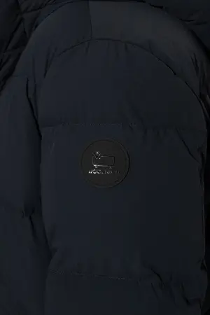 Woolrich Logo Patch Hooded Down Jacket