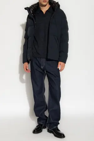 Woolrich Logo Patch Hooded Down Jacket