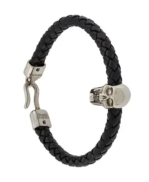 Alexander McQueen Braided Skull Bracelet