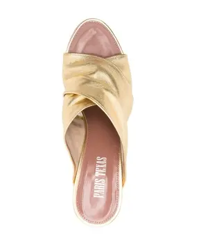 Paris Texas Round Toe High Heeled Sandals