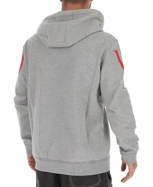 Valentino Garavani Grey Logo Zip-up Hoodie