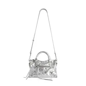 Balenciaga Le City Mini Shoulder Bag - Silver