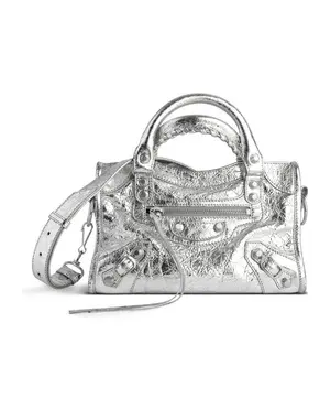 Balenciaga Le City Mini Shoulder Bag - Silver