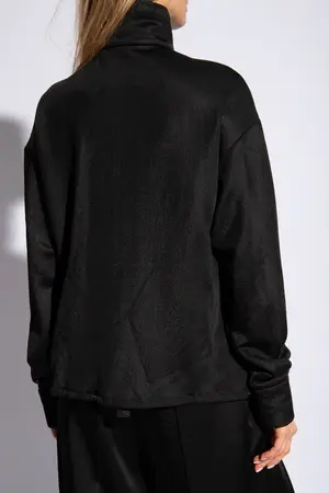 JIL SANDER Half-zip High Neck Sweatshirt - Black