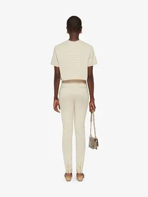 Givenchy Logo Plaque Slim Fit Stirrup Pants