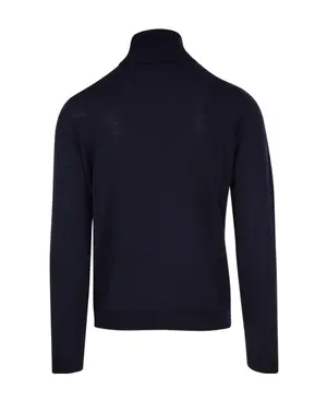 ROBERTO COLLINA High-neck Long-sleeve Sweater - Black