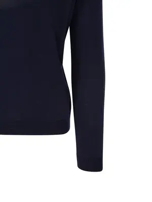 ROBERTO COLLINA High-neck Long-sleeve Sweater - Black