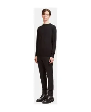 AIEZEN Crew Neck Cashmere Silk Blend Sweater