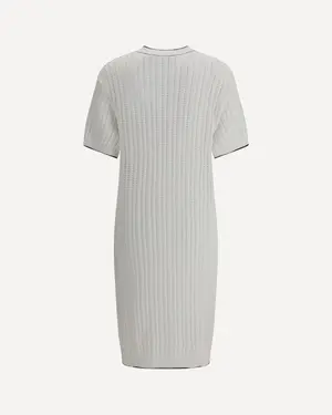 Brunello Cucinelli Ribbed-knit Short-sleeved Dress