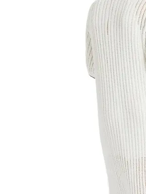 Brunello Cucinelli Ribbed-knit Short-sleeved Dress
