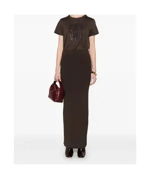Max Mara Giovane Embroidered Crewneck T-shirt - Brown