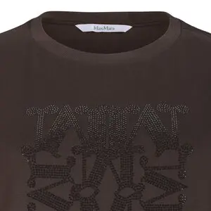 Max Mara Giovane Embroidered Crewneck T-shirt - Brown