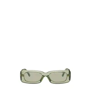 Attico X Linda Farrow Rectangle Sunglasses - Nude