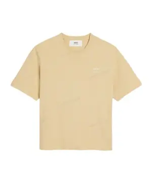AMI Paris Logo Printed Crewneck T-shirt - No