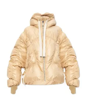 Khrisjoy Padded Down Jacket With Drawstring Hood - Nude