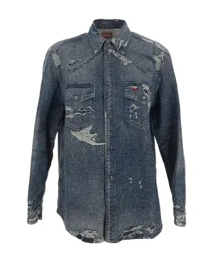 DIESEL® Distressed Denim Shirt