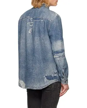 DIESEL® Distressed Denim Shirt