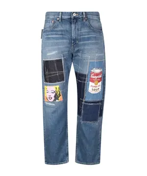 Junya Watanabe Patchwork Jeans - Blue