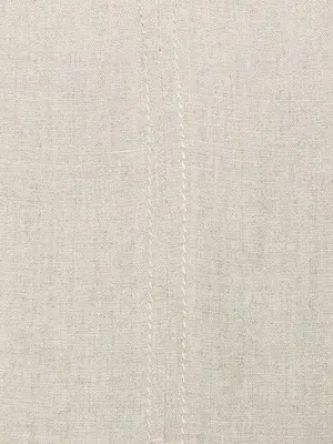 Max Mara Linen Canvas V-neck Blouse - Beige