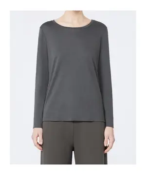 Max Mara Long Sleeve Jersey T-shirt - Black