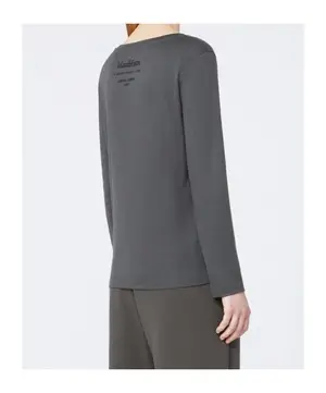 Max Mara Long Sleeve Jersey T-shirt - Black