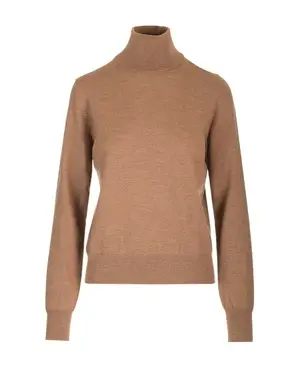 P.a.r.o.s.h Wool-blend Rollneck Jumper - Brown