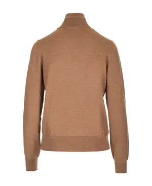 P.a.r.o.s.h Wool-blend Rollneck Jumper - Brown