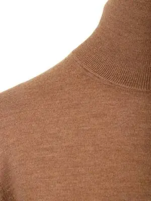 P.a.r.o.s.h Wool-blend Rollneck Jumper - Brown