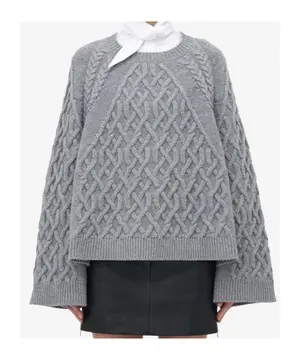 Alexander McQueen Cable Crew Neck Jumper