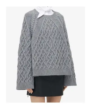 Alexander McQueen Cable Crew Neck Jumper
